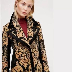 Free People | Jackets & Coats | Free People Jacquard Blocked Tapestry ...